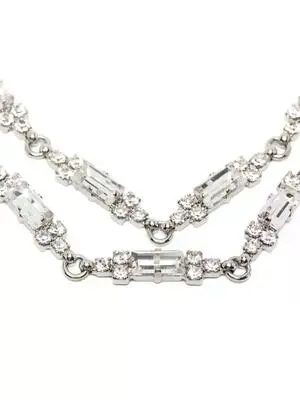 Alessandra Rich Crystal-embellished Layered Necklace