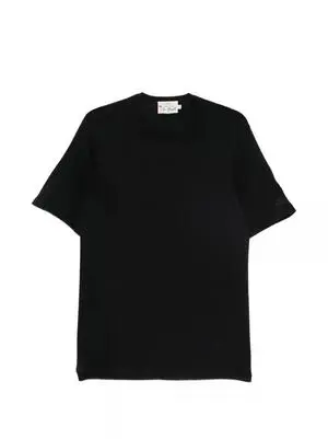 MC2 SAINT BARTH Logo-embroidered T-shirt - Black