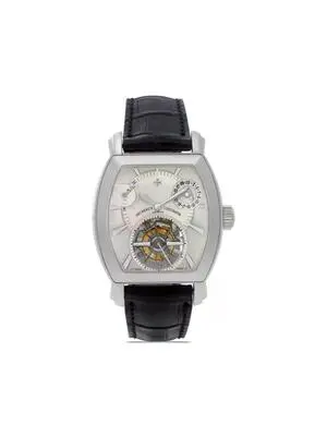 VACHERON CONSTANTIN Malte Tourbillon 36mm Platinum Watch - Silver