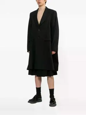 Comme Des Garçons Single-breasted Wool Coat
