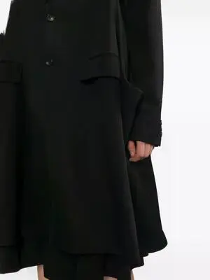 Comme Des Garçons Single-breasted Wool Coat