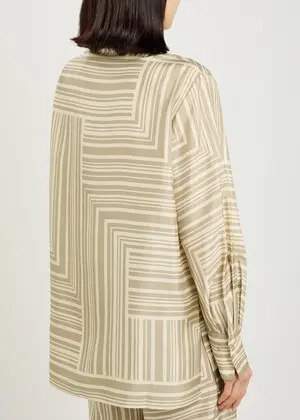JOSEPH Atlan Printed Silk Shirt
