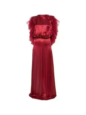 DUNESI Dunes Mariposa Ruffled Gown