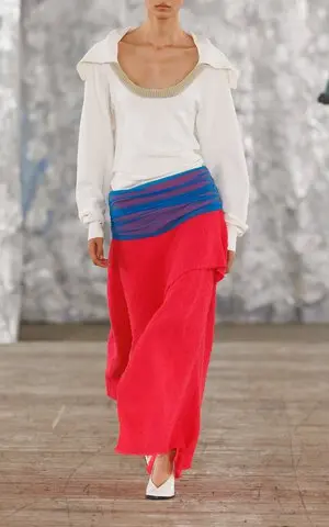 DIOTIMA Cotton-blend Maxi Skirt