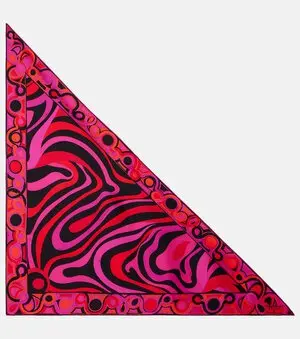 Emilio Pucci Iride Silk Twill Scarf - Multicoloured