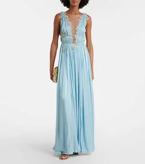 Costarellos Embellished Gown