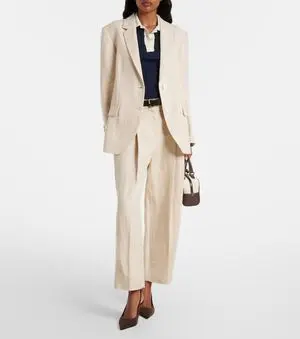 Brunello Cucinelli Monili Suede Slingback Pumps