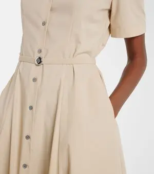 Tory Burch Belted Cotton-blend Shirt Dress