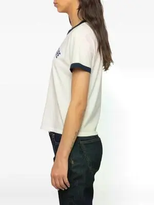 Zadig&Voltaire Logo Print Cotton T-shirt - Neutrals
