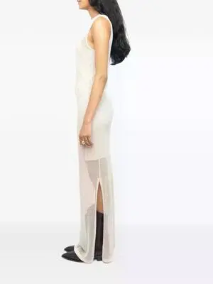 Zadig&Voltaire Maxi Riza Open-knit Dress - Neutrals