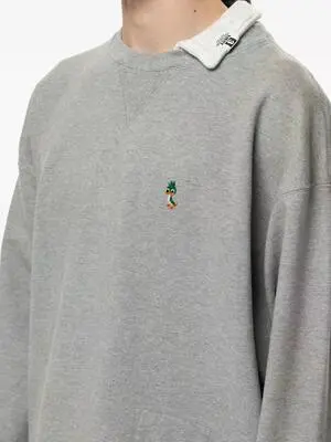 Mihara Yasuhiro Layered Design Distressed Sweatshirt - Grey