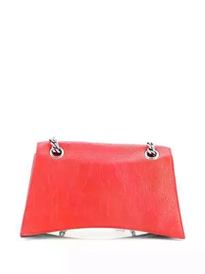 Balenciaga Small Leather Crush Chain Flap Crossbody Bag