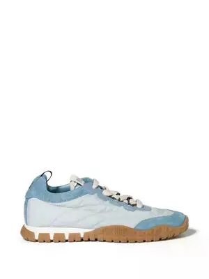 Miu Miu Tyre Technical-fabric And Suede Lace-up Sneakers - Blue