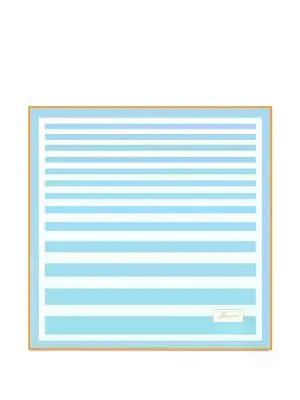 Jacquemus Striped Scarf - Blue