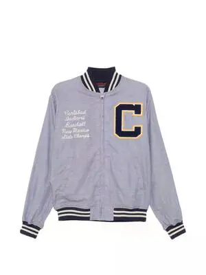 WHITESVILLE Letter-patch Bomber Jacket - Blue