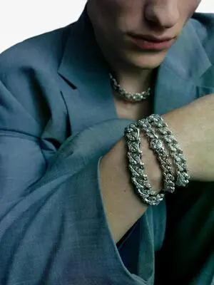 Emanuele Bicocchi Flourish Chain Bracelet - Silver