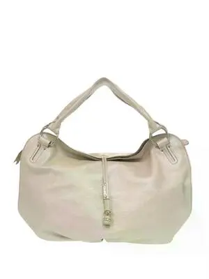 Celine Grained Metallic Calfskin Hobo Shoulder Bag - Silver