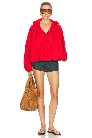 RÓHE Volume Silk Blend Anorak Jacket - Red