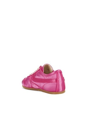 Dries Van Noten Satin Low Top Sneaker - Fuchsia