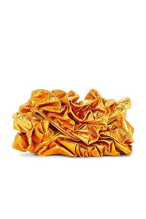 Dries Van Noten Small Ruffle Bag - Copper