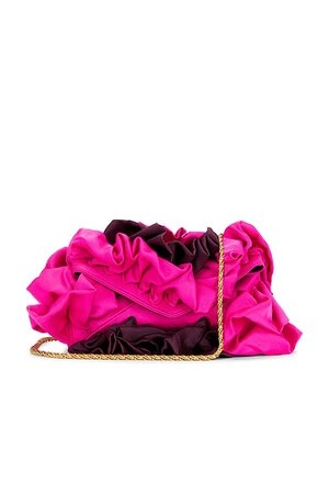 Dries Van Noten Small Ruffle Bag - Fuchsia