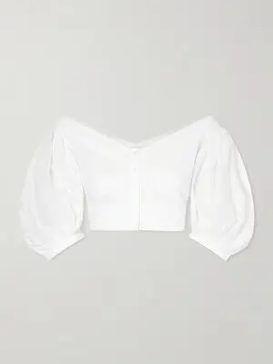 Thierry Colson Clara Embroidered Cotton-voile Blouse