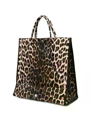 TWENTY FOURHAITCH Myrtos Leopard-print Tote Bag
