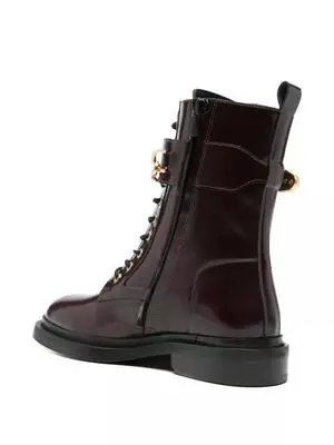 ADRIANNA FERETTI Chain-link Buckle-strap Boots