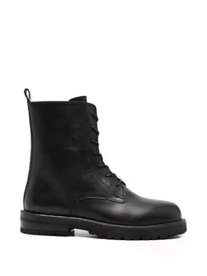 ADRIANNA FERETTI Leather Lace-up Boots