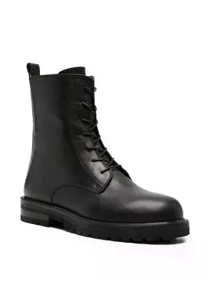 ADRIANNA FERETTI Leather Lace-up Boots