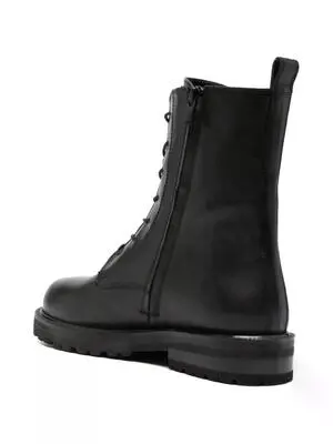 ADRIANNA FERETTI Leather Lace-up Boots
