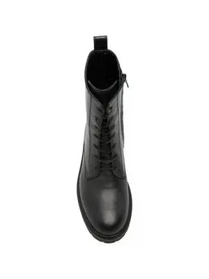 ADRIANNA FERETTI Leather Lace-up Boots