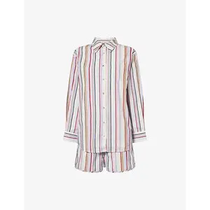 IT'S 9PM X Oceanus Jessie Stripe-print Cotton Pyjama Set - Multi