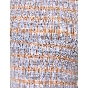 AMY LYNN Mona Smocked Cotton Top - Light Blue