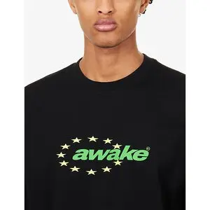 AWAKE NY Stars Logo-print Cotton T-shirt - Black