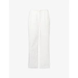 PRETTY LAVISH Rae Crochet Cotton Trousers - White