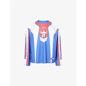AWAKE NY Racer Long-sleeve Mesh Jersey Top