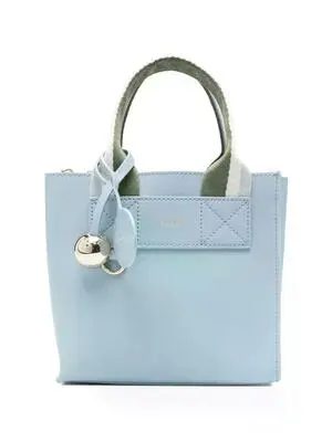 Furla Paneled Tote Bag With Logo Print - Blue