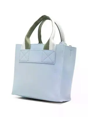 Furla Paneled Tote Bag With Logo Print - Blue
