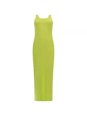 MSGM Ribbed Knit Sleeveless Dress