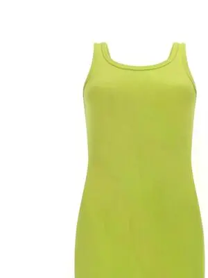 MSGM Ribbed Knit Sleeveless Dress
