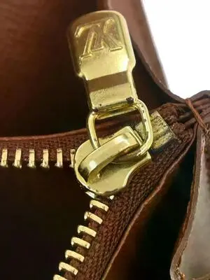 LOUIS VUITTON 2003 Monogram Porte Monnaie Credit Wallet - Brown