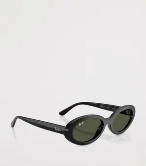 Ray-ban Oval Frame Sunglasses - Black