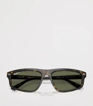 Ray-ban Rectangular Tortoiseshell Sunglasses - Brown