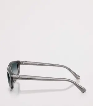 Ray-ban Rectangular Full Rim Sunglasses - Grey