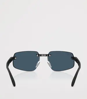 Ray-ban Rimless Rectangle Sunglasses - Black