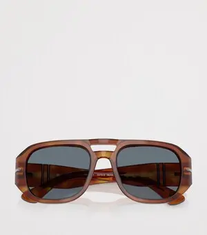 Persol Acetate Vincent Pilot Sunglasses - Blue