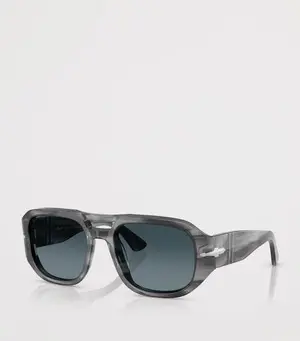 Persol Acetate Vincent Pilot Sunglasses
