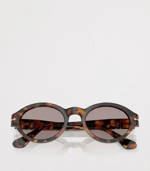 Persol Acetate Loris Oval Sunglasses