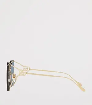 Gucci Metal Butterfly Sunglasses